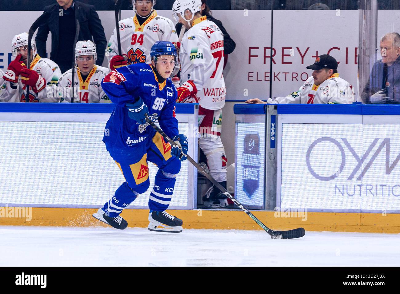 Colin Lindemann #95 (EV Zug) - October 19, 2025 - National League ...