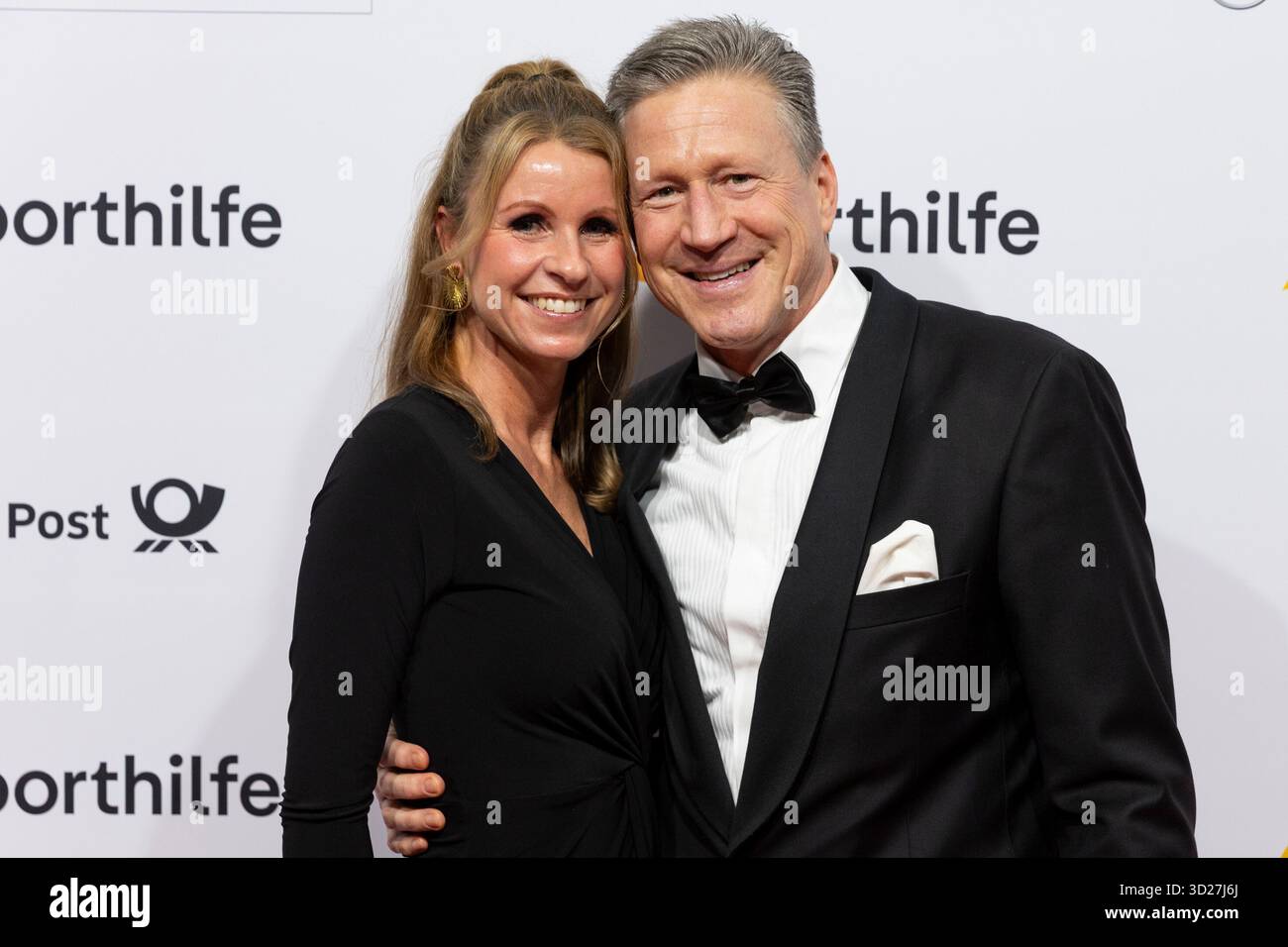 Former swimmer Christian KELLER (right) with wife Annika (left) as ...