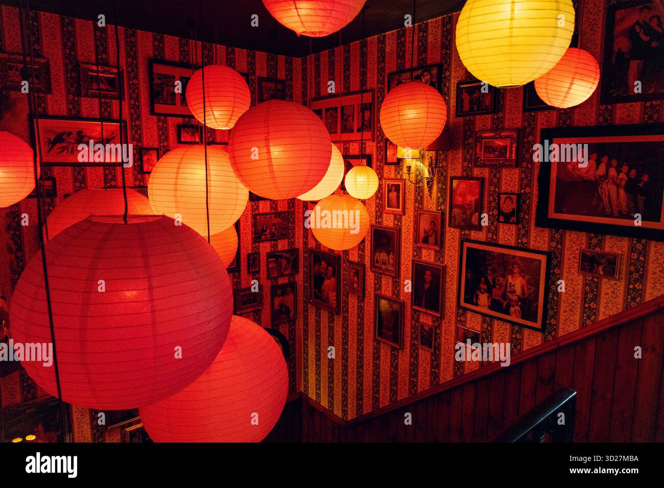 Interior of Bunga 90 themed 90s restaurant and bar, Covent Garden ...