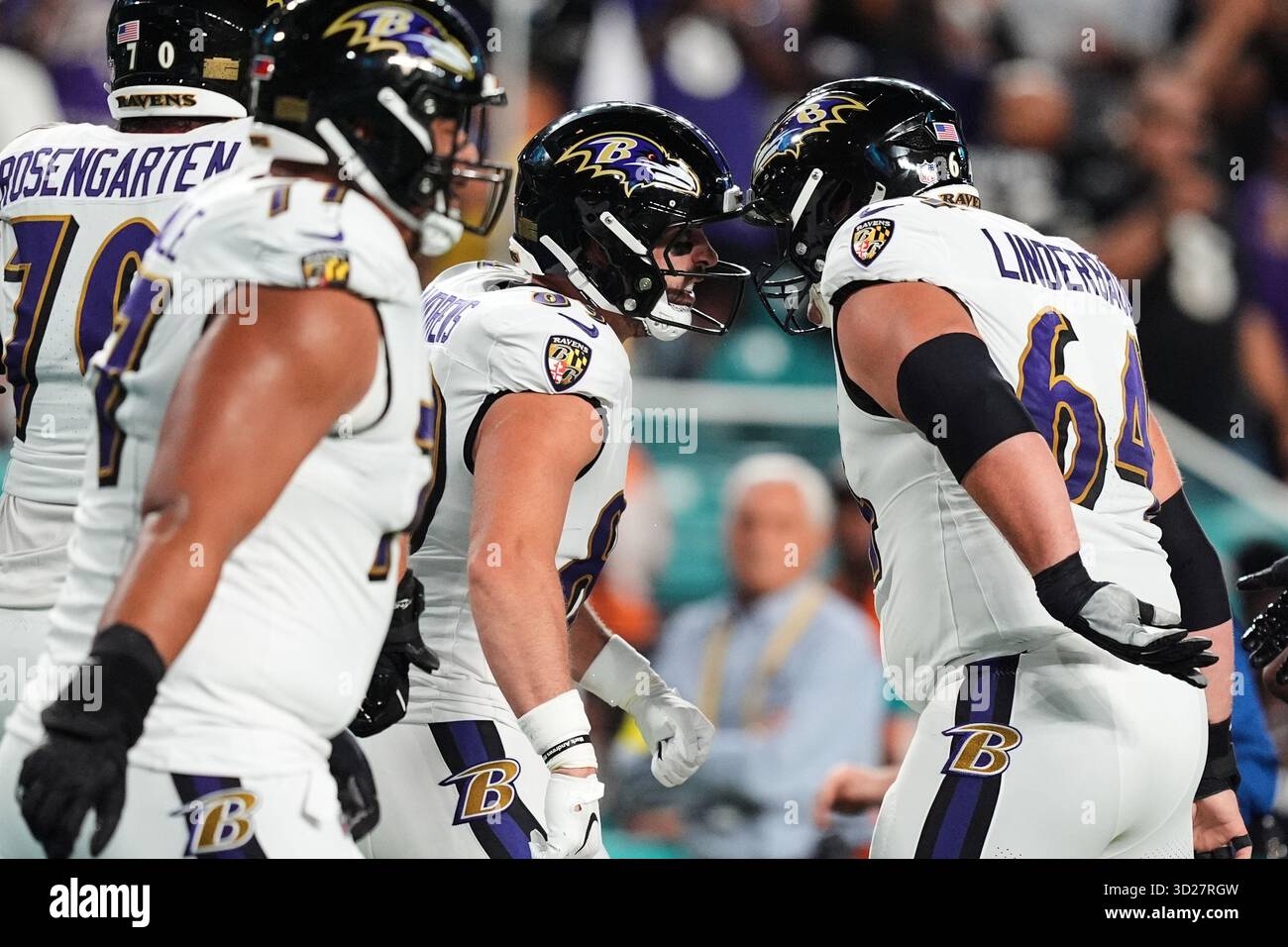 Baltimore Ravens tight end Mark Andrews (89) celebrates his touchdown ...