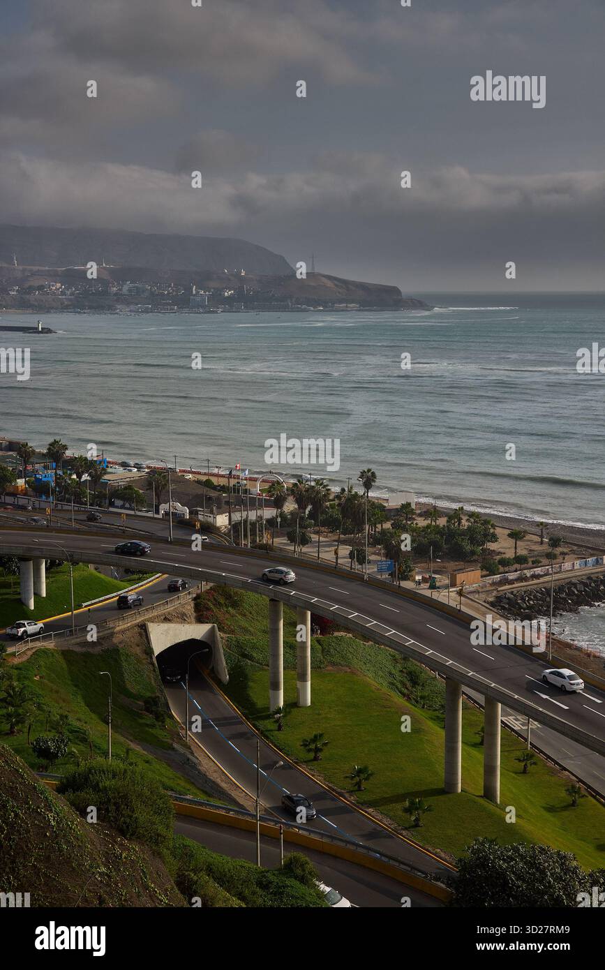 La Costa Verde unfolds beneath the cliffs of Barranco, connecting the ...