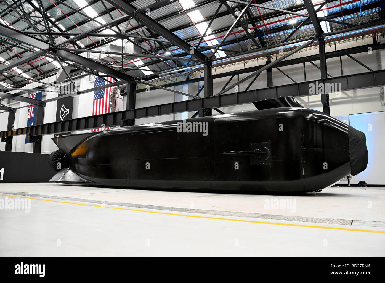 The new Anduril ghost shark vehicle is seen during the Anduril ...