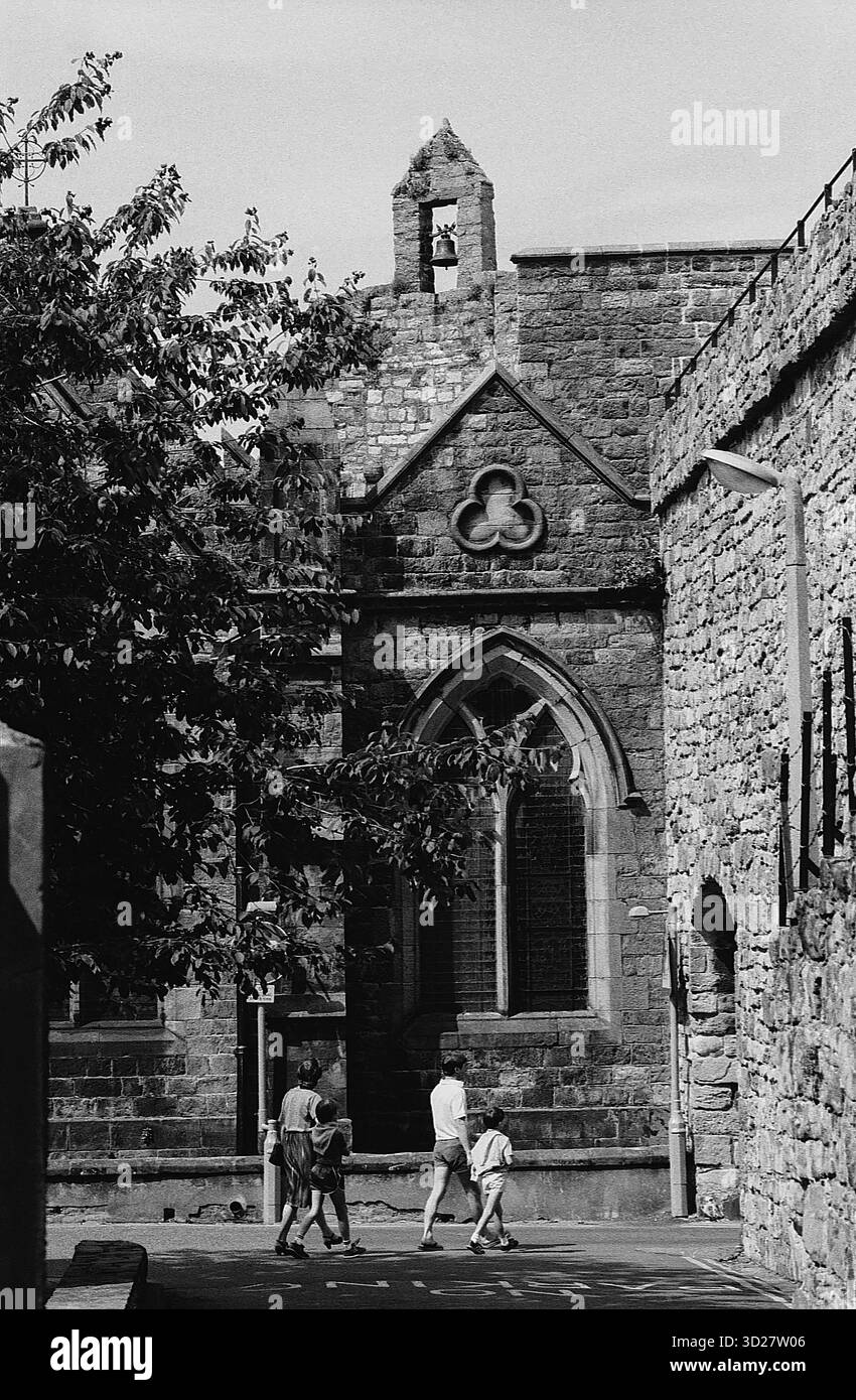 Charming corner building Black and White Stock Photos & Images - Alamy