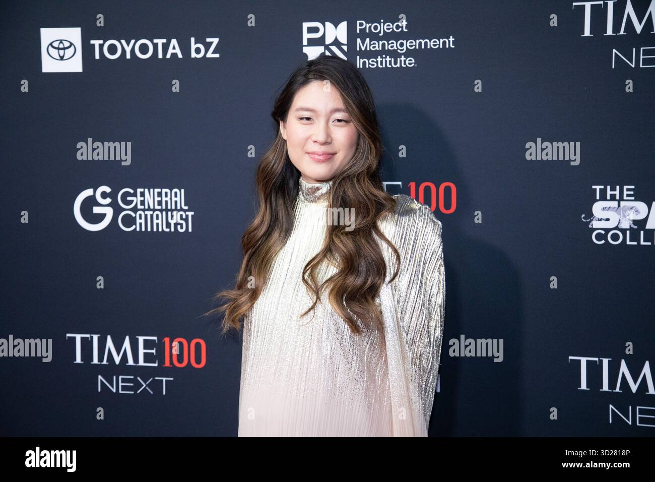 April Koh arrives on the red carpet for the 2025 TIME100 Next at ...