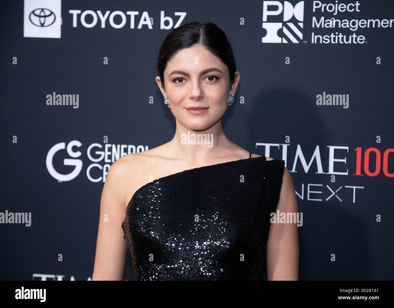 Monica Barbaro arrives on the red carpet for the 2025 TIME100 Next at ...