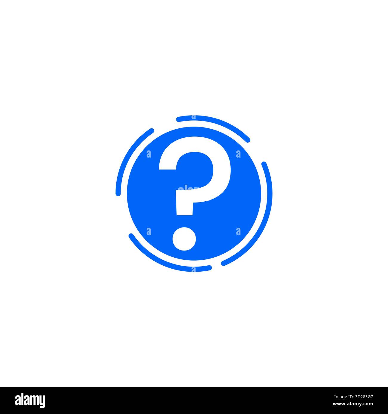 Creative minimal question mark Cut Out Stock Images & Pictures - Alamy