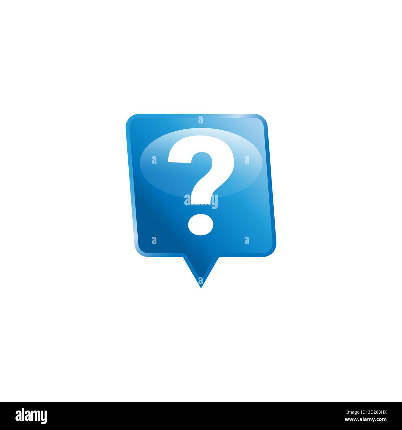 White question icon placed Stock Vector Images - Alamy
