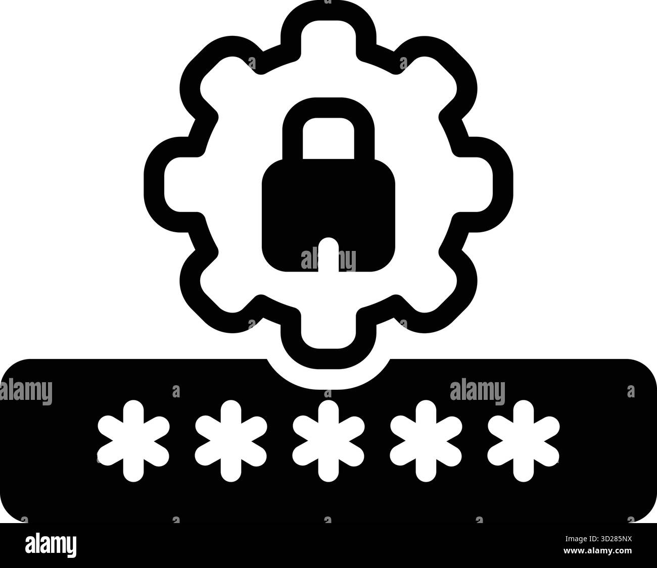 Password security protection management Black and White Stock Photos ...