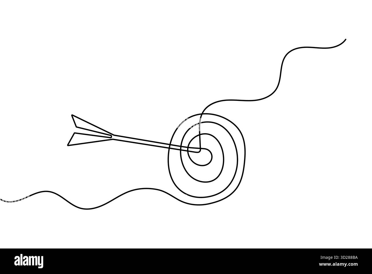 Target with an arrow silhouette vector minimal icon symbol of goal ...