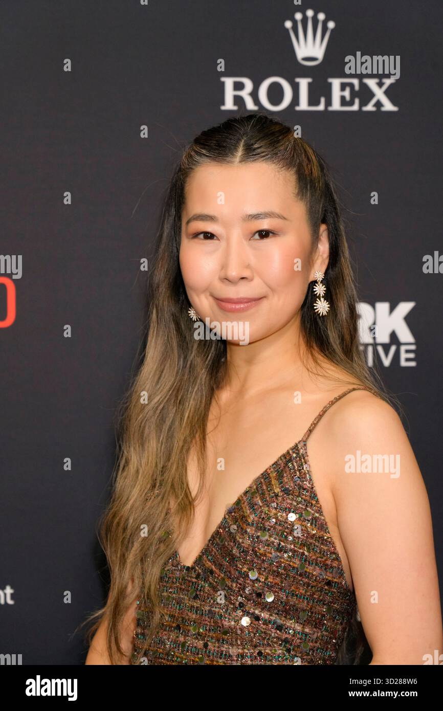 Maggie Kang attends the 2025 Time 100 Next, held at Current Pier 59 in ...