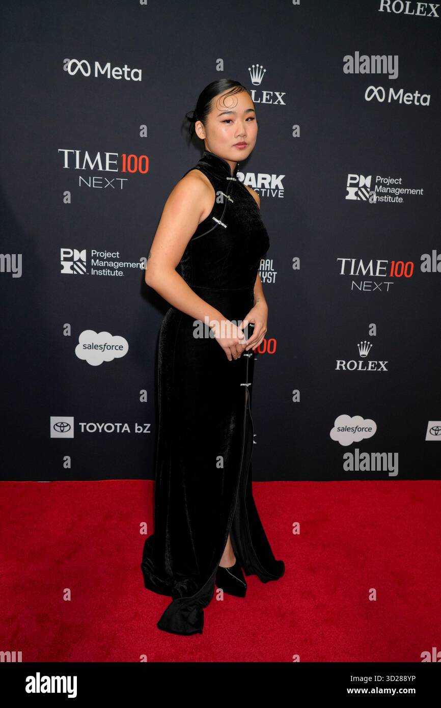 Helen J Shen attends the 2025 Time 100 Next, held at Current Pier 59 in ...