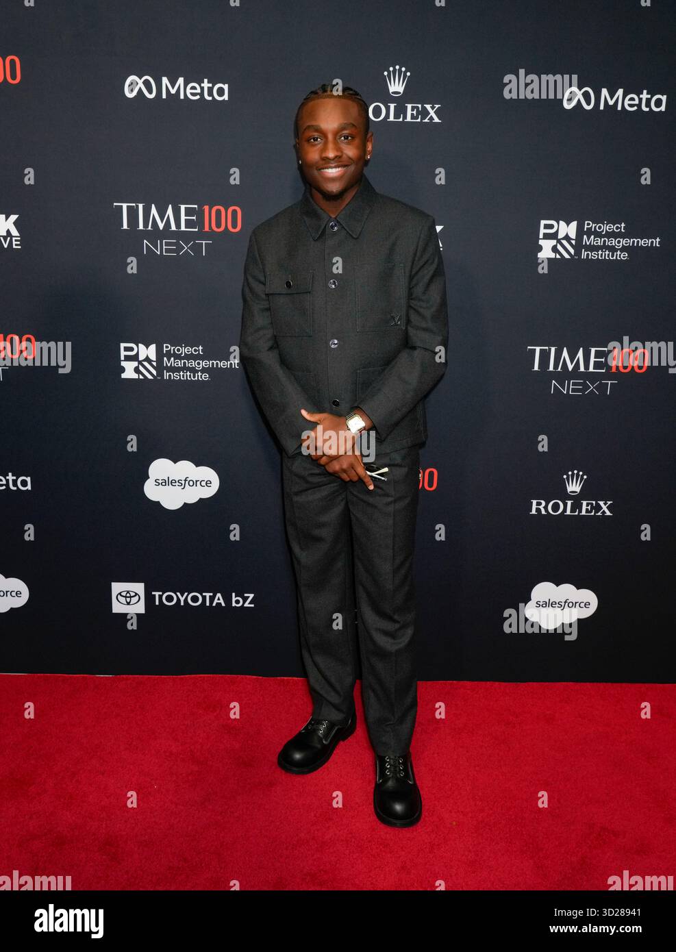 Miles Caton attends the 2025 Time 100 Next, held at Current Pier 59 in ...