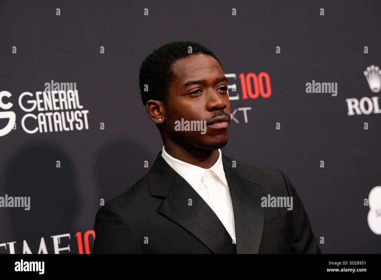 Damson Idris attends the 2025 Time 100 Next, held at Current Pier 59 in ...