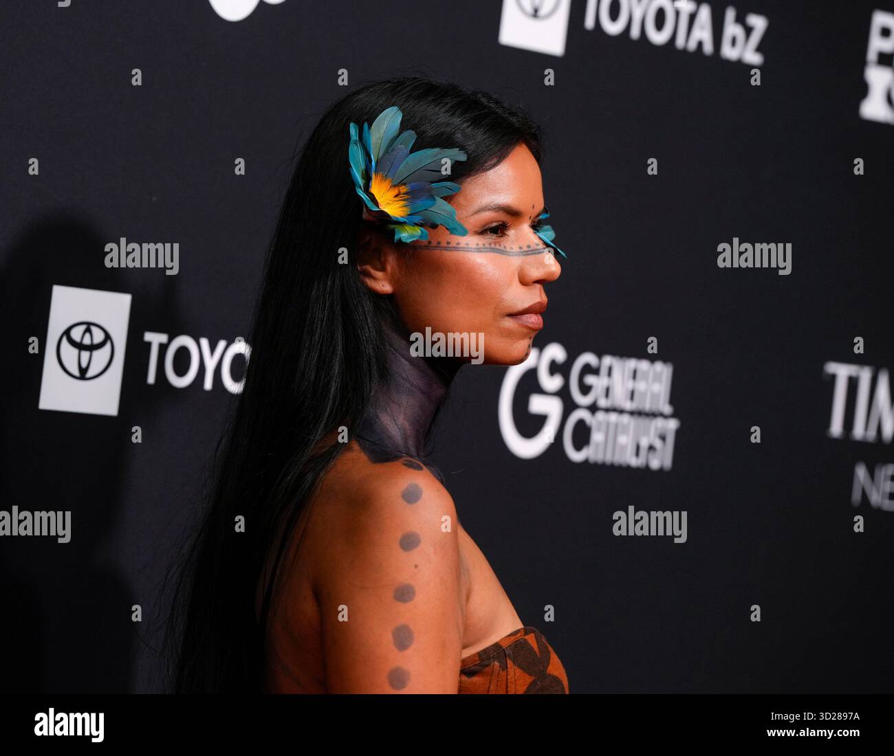 Nina Gualinga attends the 2025 Time 100 Next, held at Current Pier 59 ...