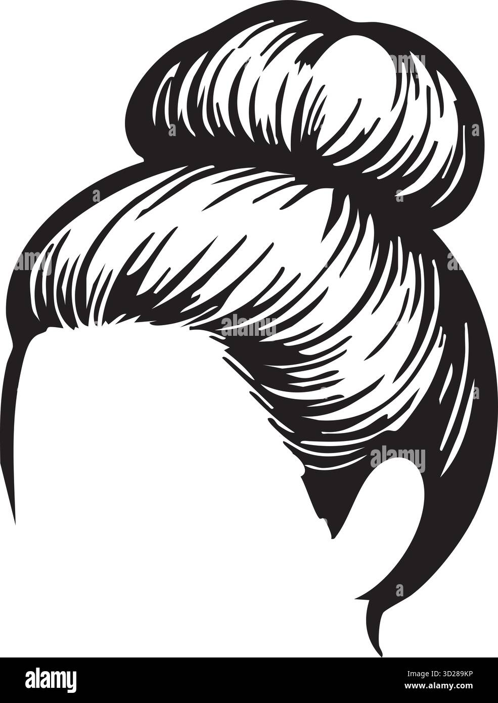 Hair strands vector Black and White Stock Photos & Images - Alamy