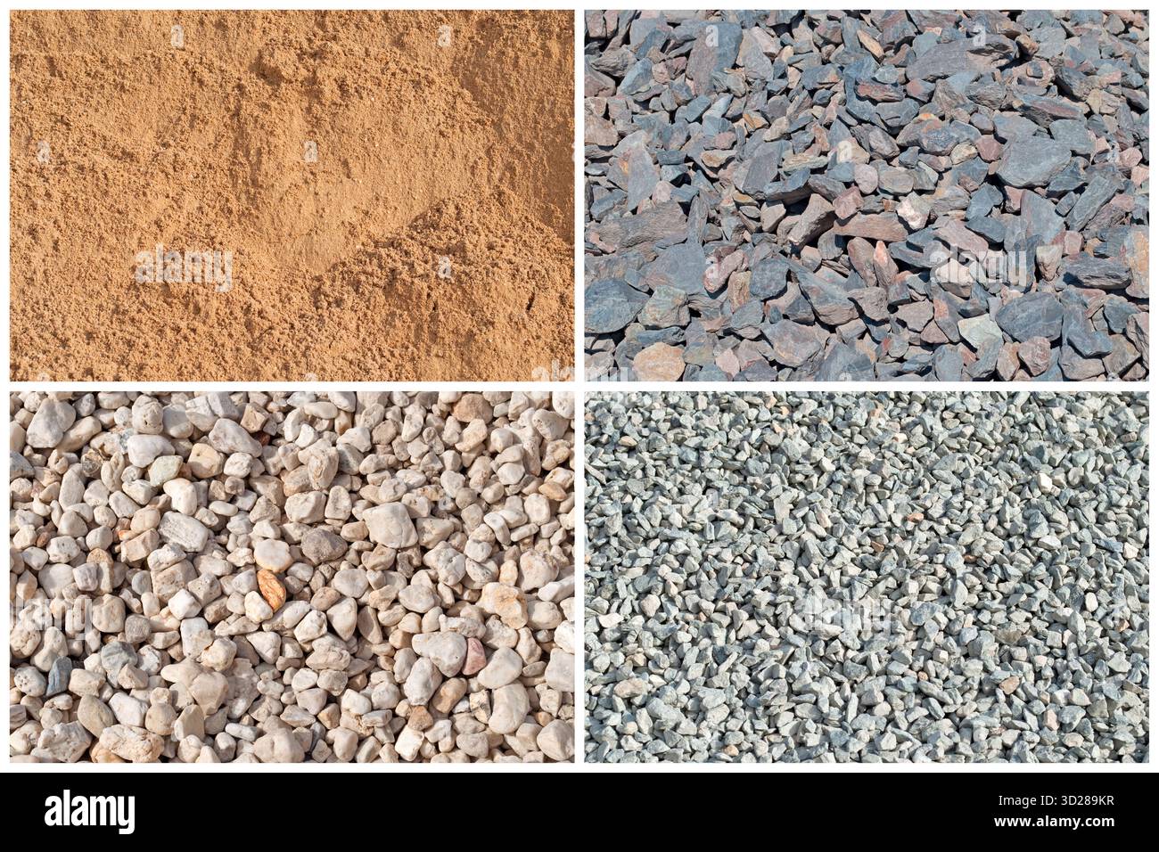 Pile building sand construction Cut Out Stock Images & Pictures - Alamy