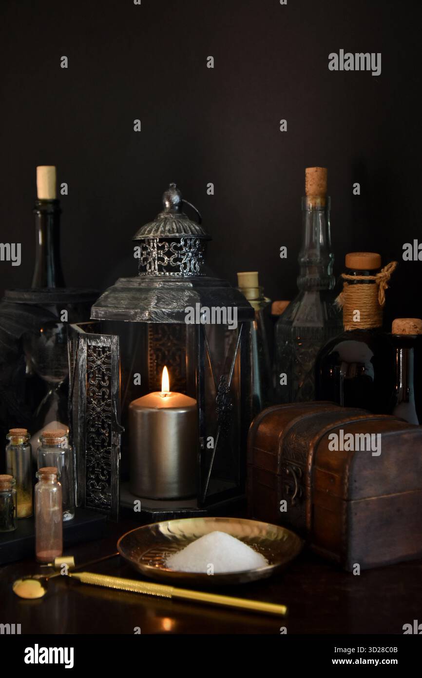 Medieval sorcerer alchemy potion hi-res stock photography and images ...