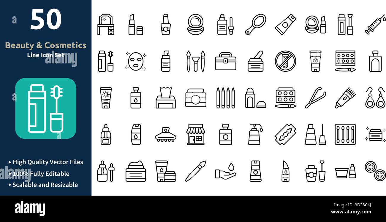 Digital beauty kit Stock Vector Images - Alamy