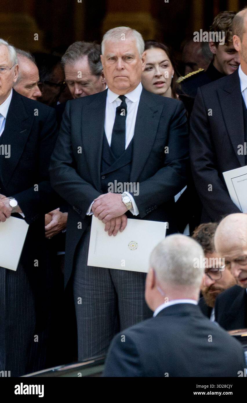 16 Sep 2025, London, England, UK - Prince Andrew attending the State ...