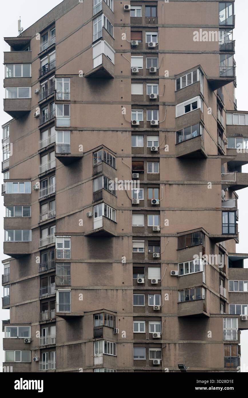 Karaburma Residential Housing Tower or the Toblerone building in ...