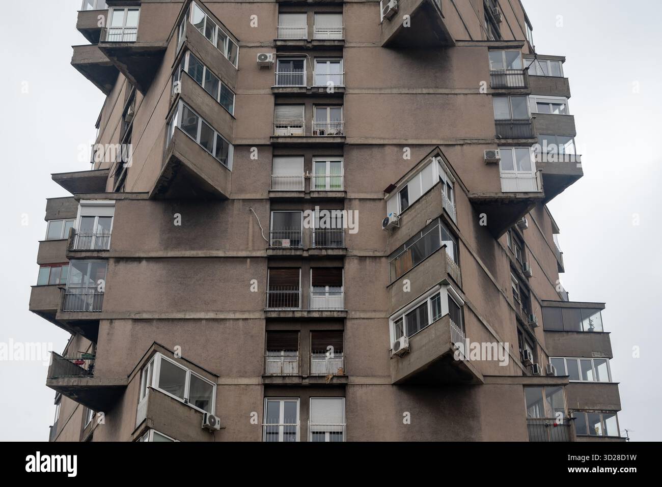 Karaburma Residential Housing Tower or the Toblerone building in ...