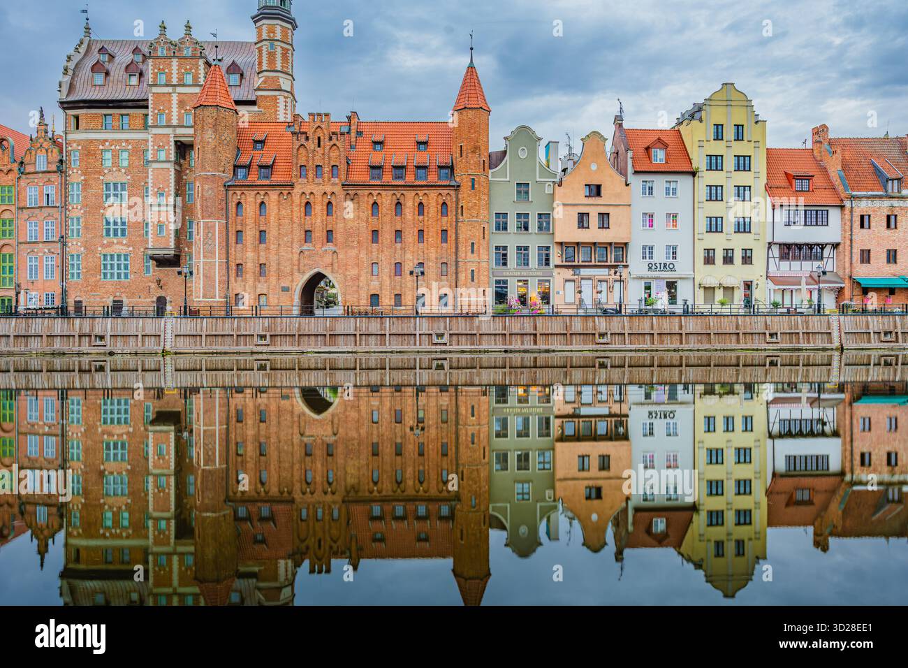Historic Waterfront at Sunrise, Gdańsk, Poland – Reflection on the ...