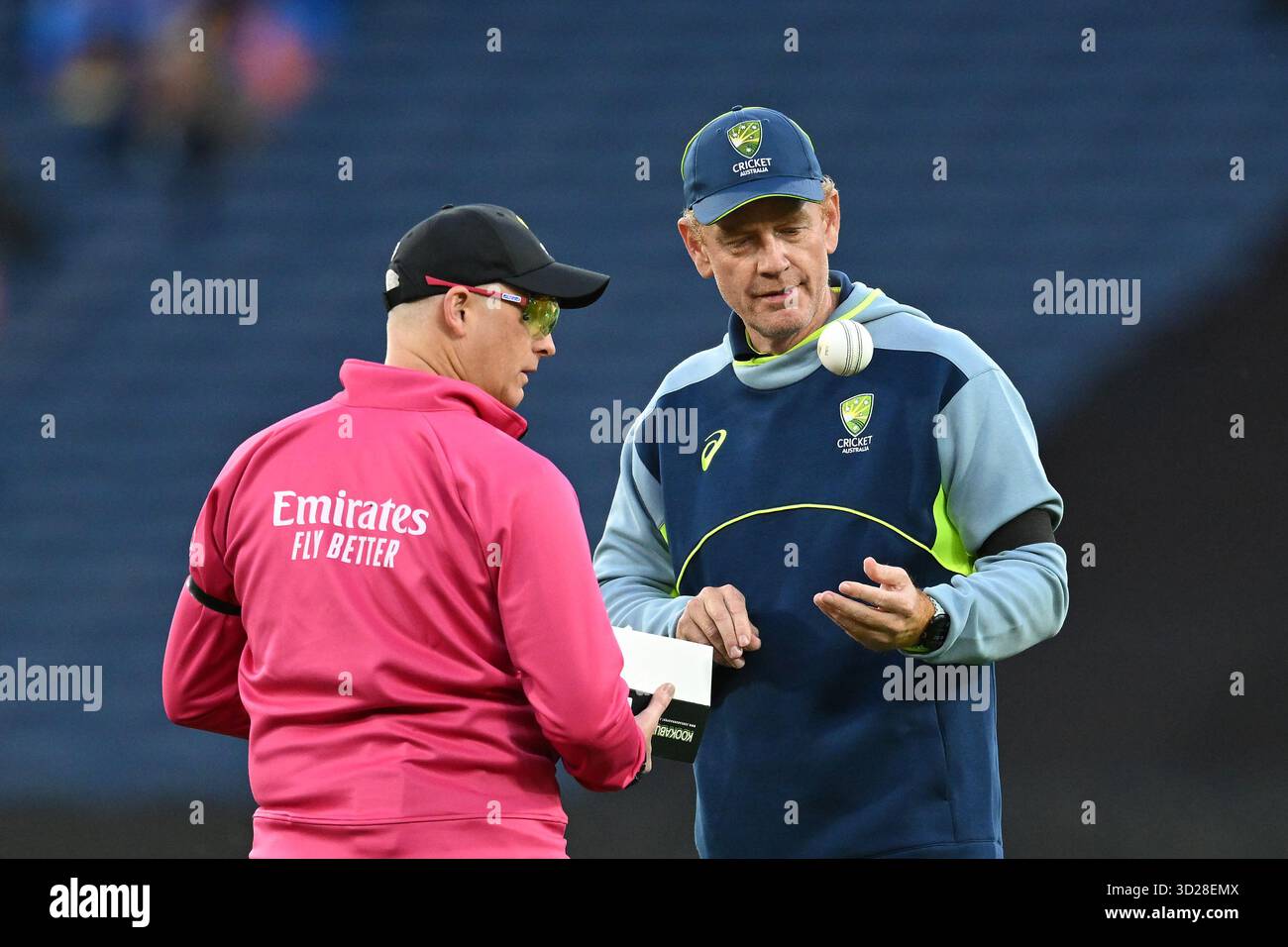 Australia head coach Andrew McDonald (right) during the Second Men’s ...