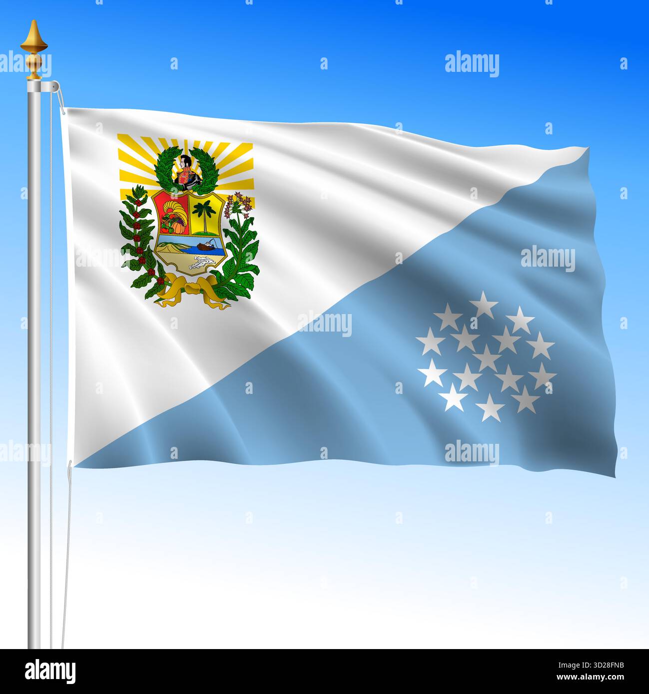 Sucre administrative region division flag, Republic of Venezuela ...