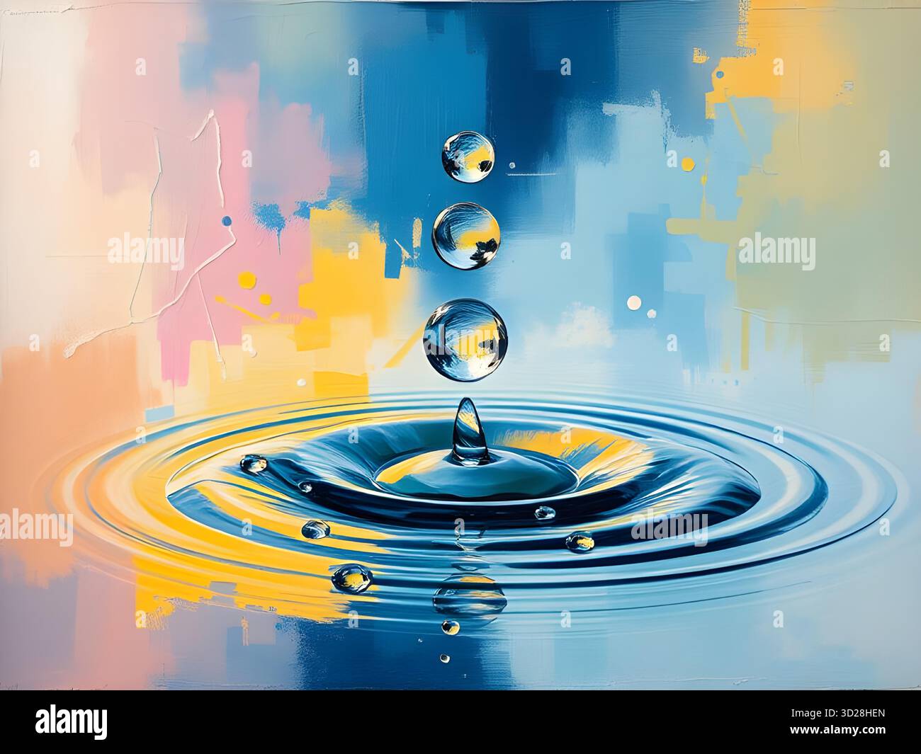 water drop painting, watercolor, droplet art, liquid texture, abstract ...