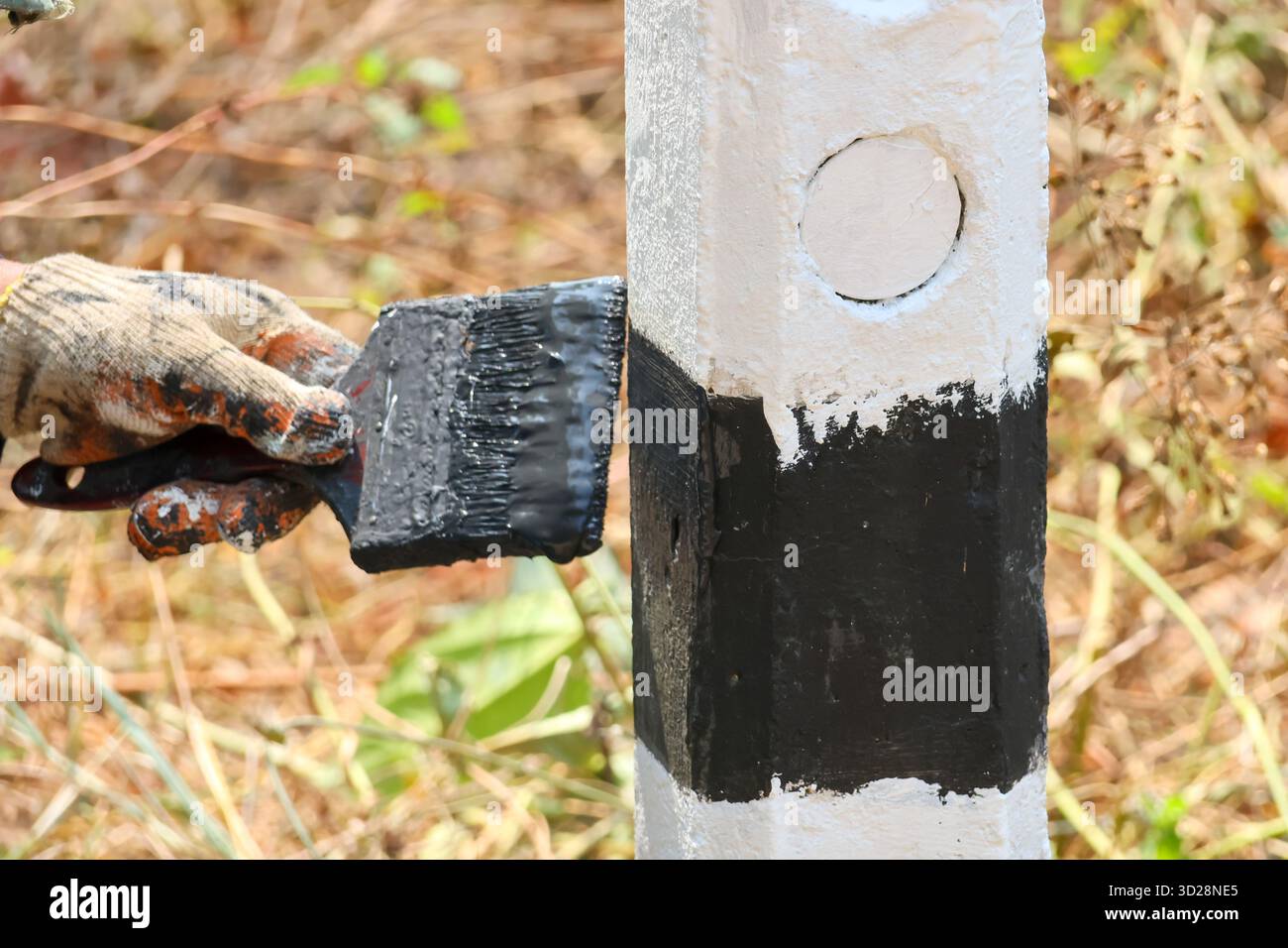 White navigation safety boundary hi-res stock photography and images ...