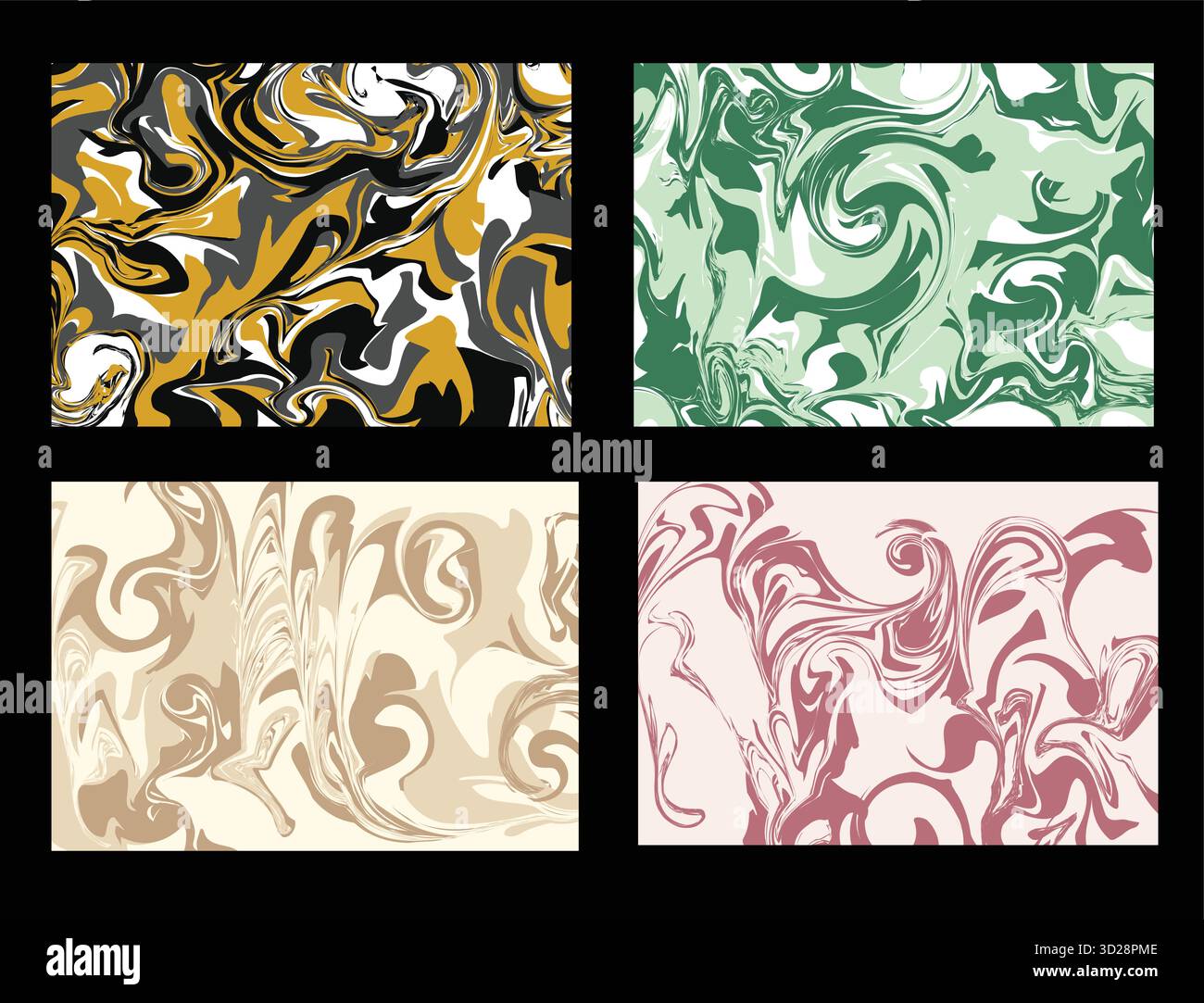 Beautiful marble design backgrounds Stock Vector Images - Alamy