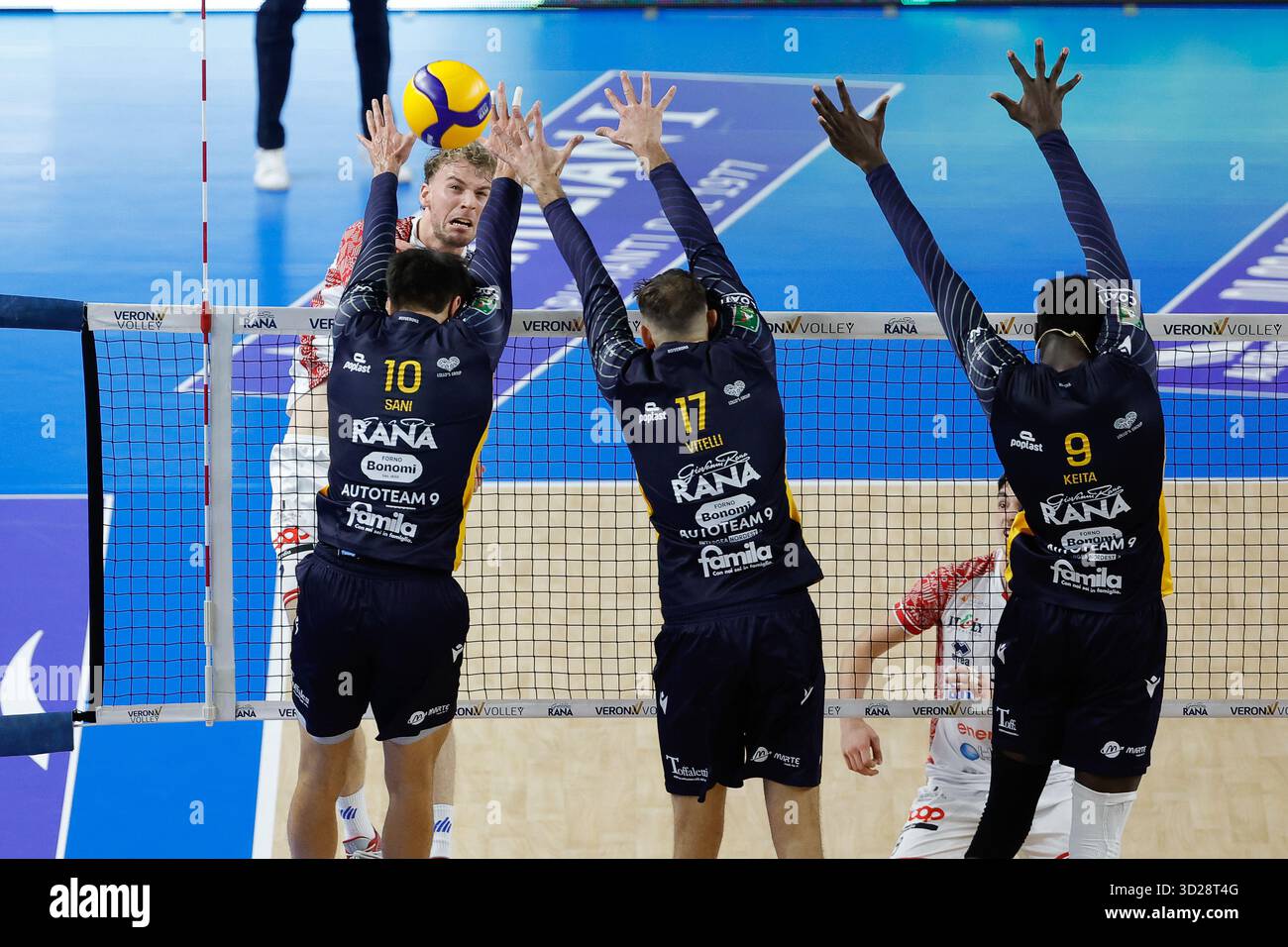 Recine Francesco of Allianz Milano (3) seen in action during the ...