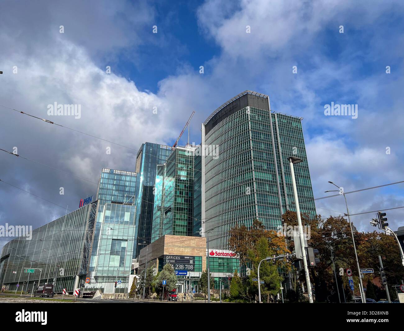 Poznan, Poland - October 10, 2025: Modern Santander office building ...