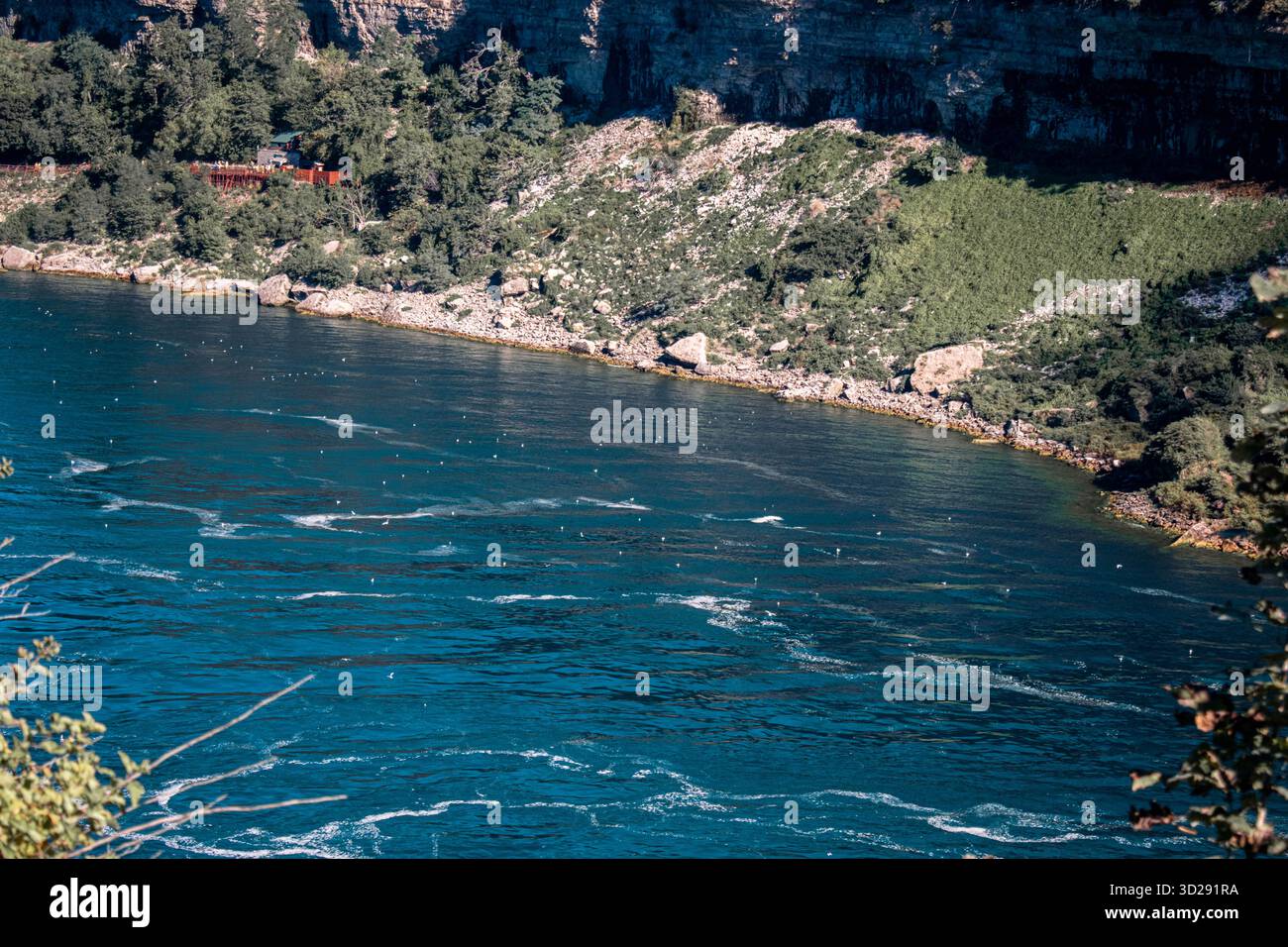 Niagara River Gorge with White Water Rapids Stock Photo - Alamy