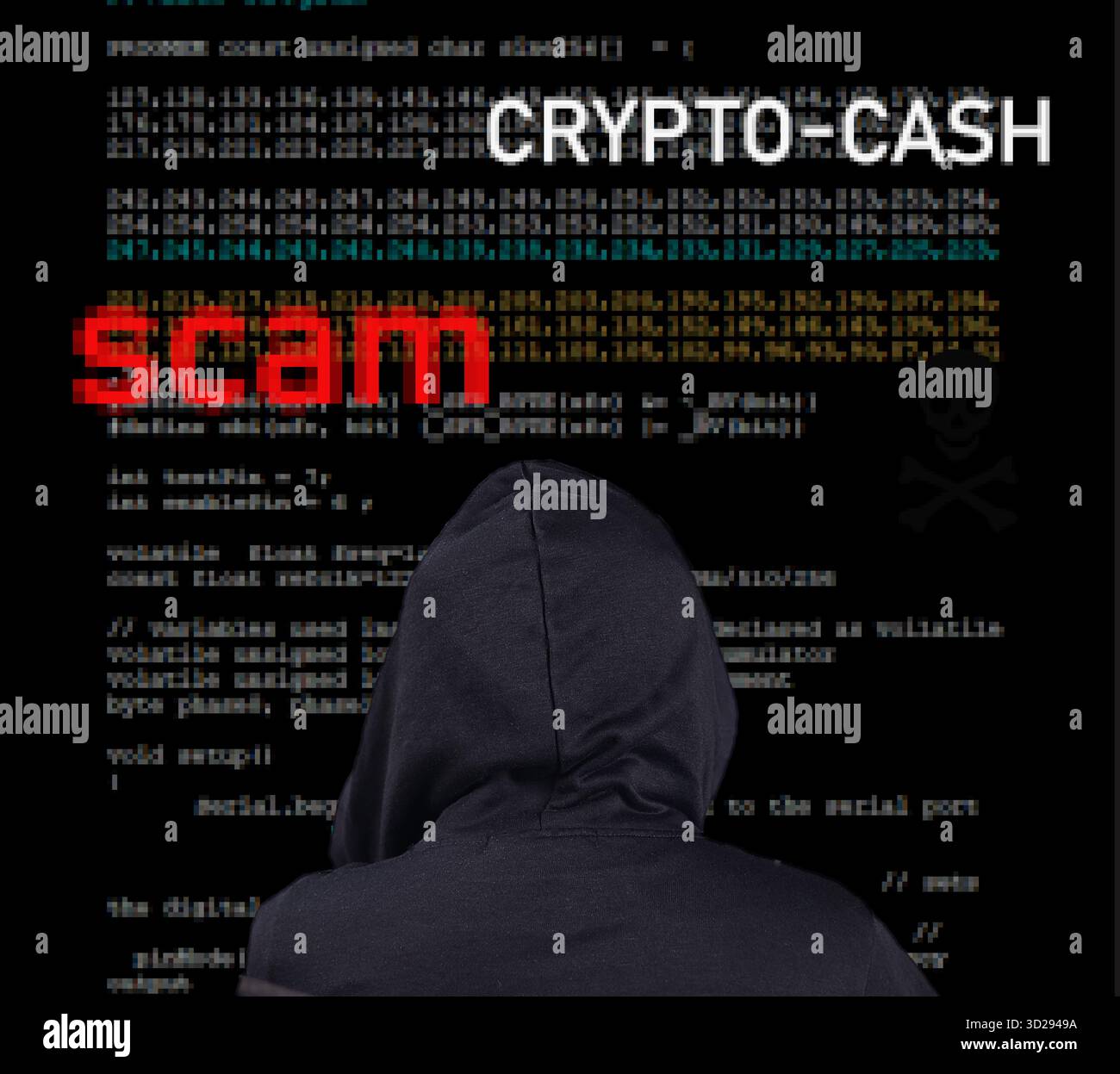 Cyber scammers about cryptocurrency Stock Photo - Alamy