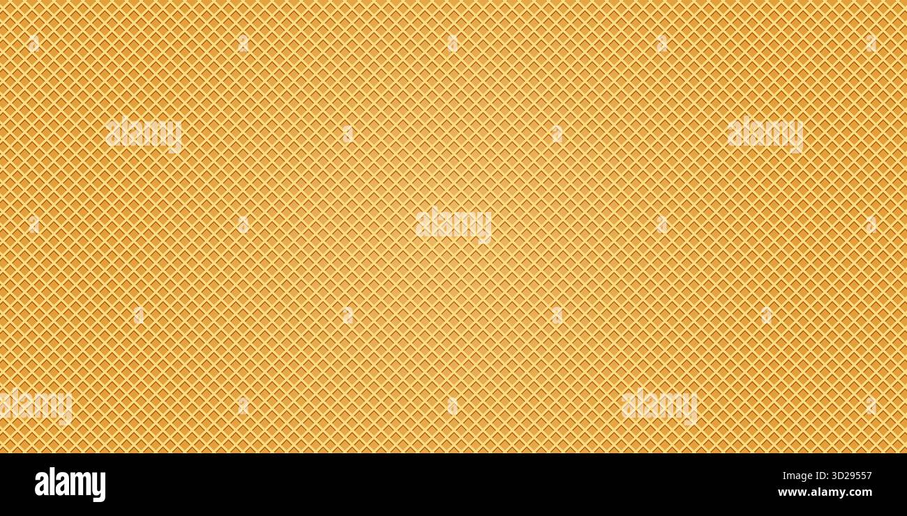 Waffle abstract background with rhombus elements. Simple yellow art ...