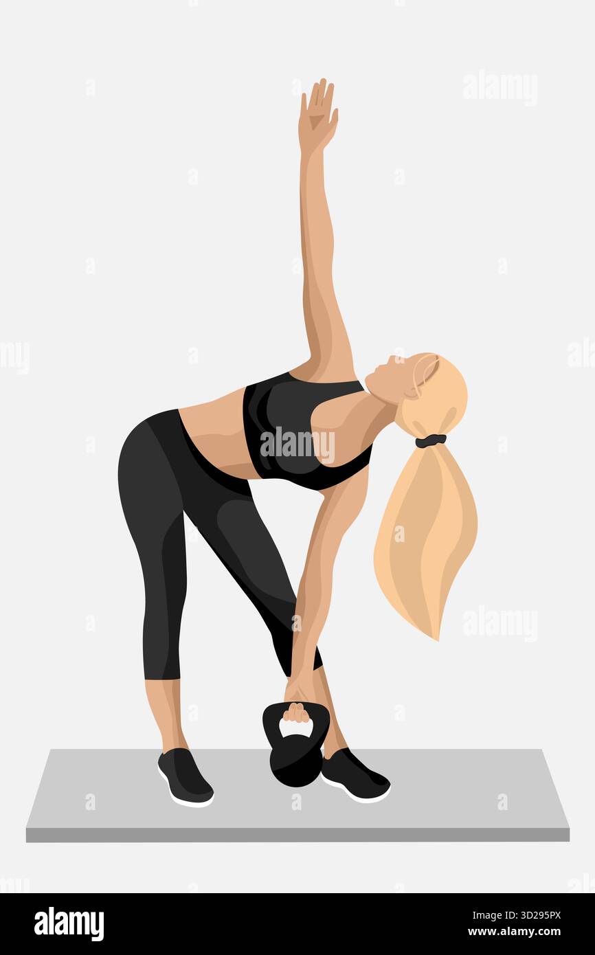 Fit woman model in Stock Vector Images - Alamy
