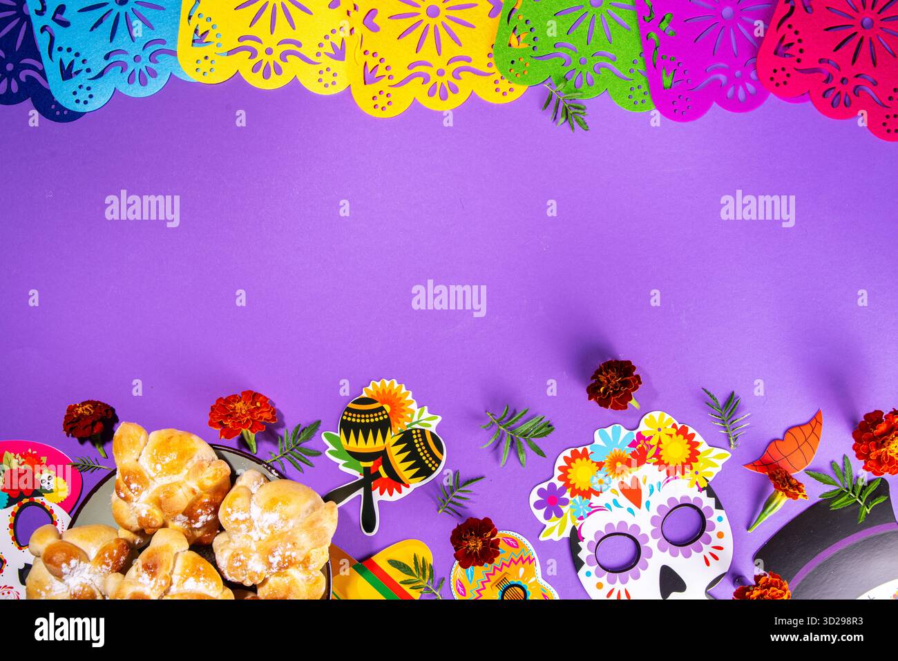 Spanish Mexican traditional holiday, autumn festival Day of the Dead ...