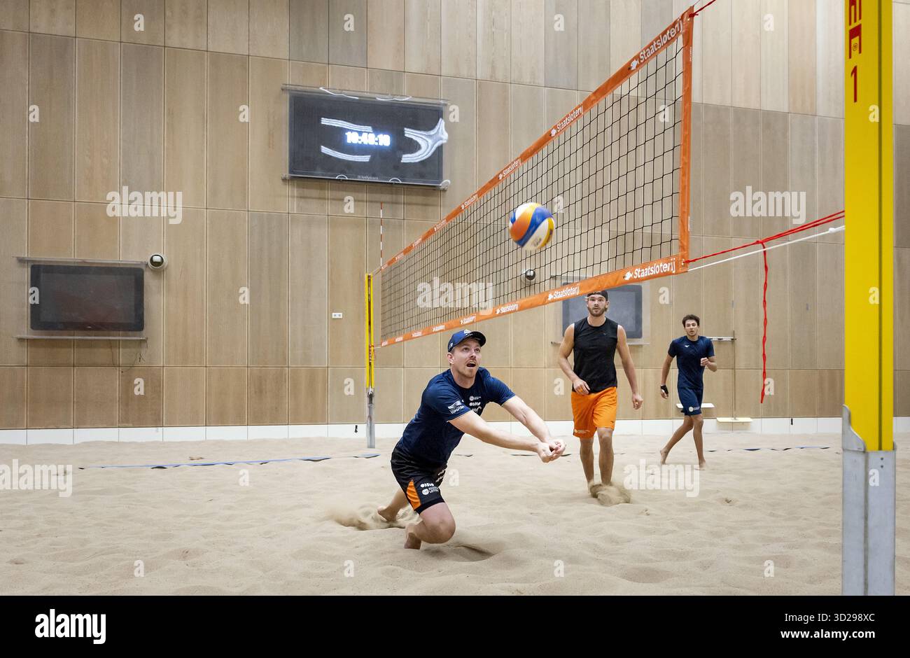 THE HAGUE - Stefan Boermans, Ruben Penninga, and Matthew Immers during ...
