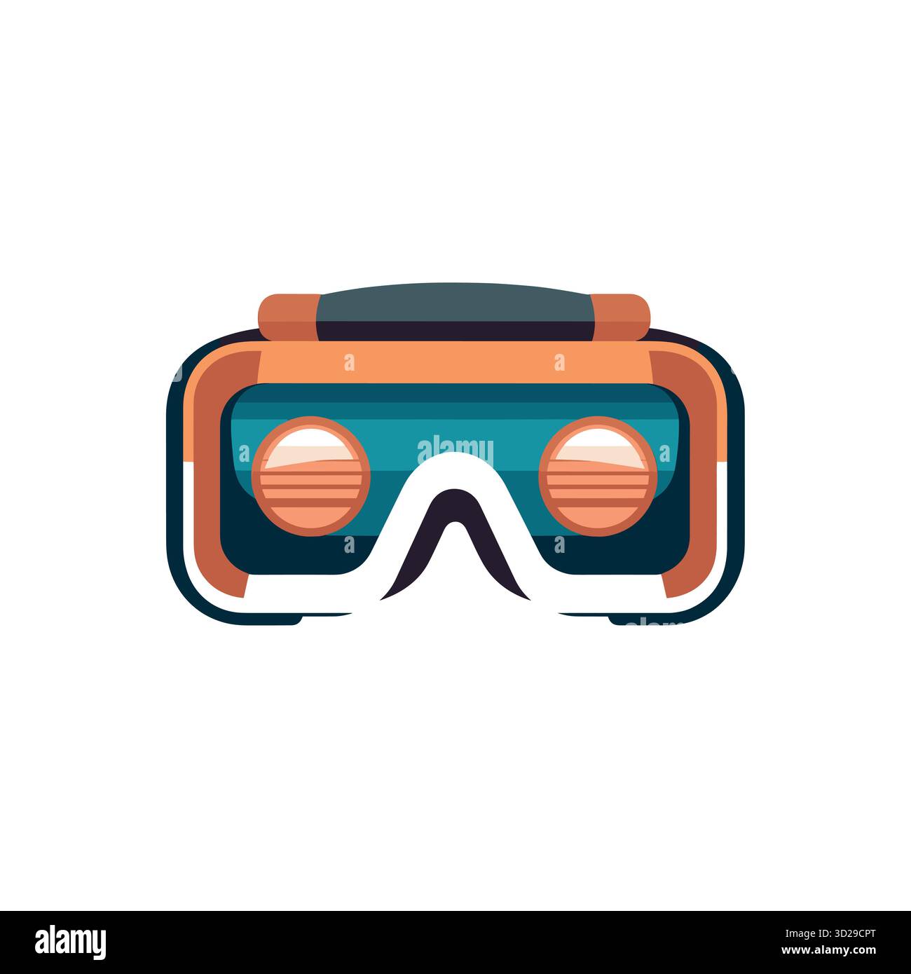 Displaying virtual reality headset Stock Vector Images - Alamy