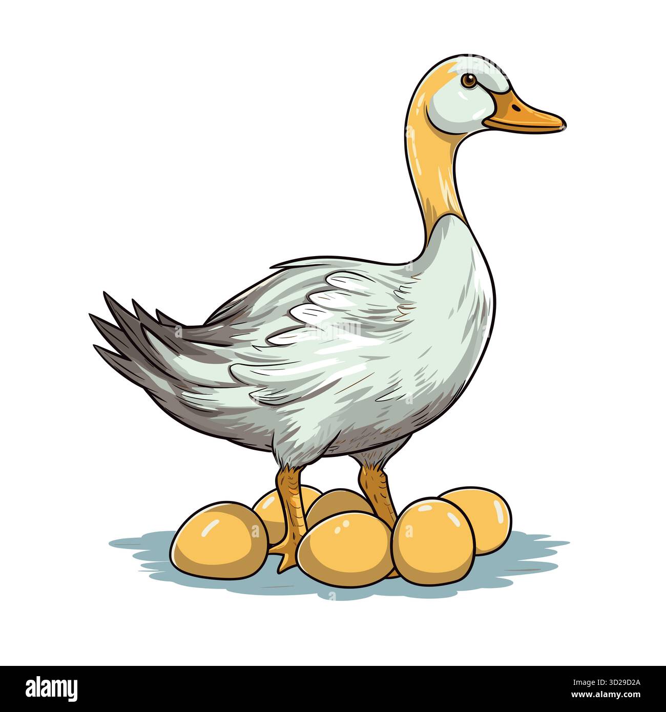 Illustration golden eggs on Stock Vector Images - Alamy
