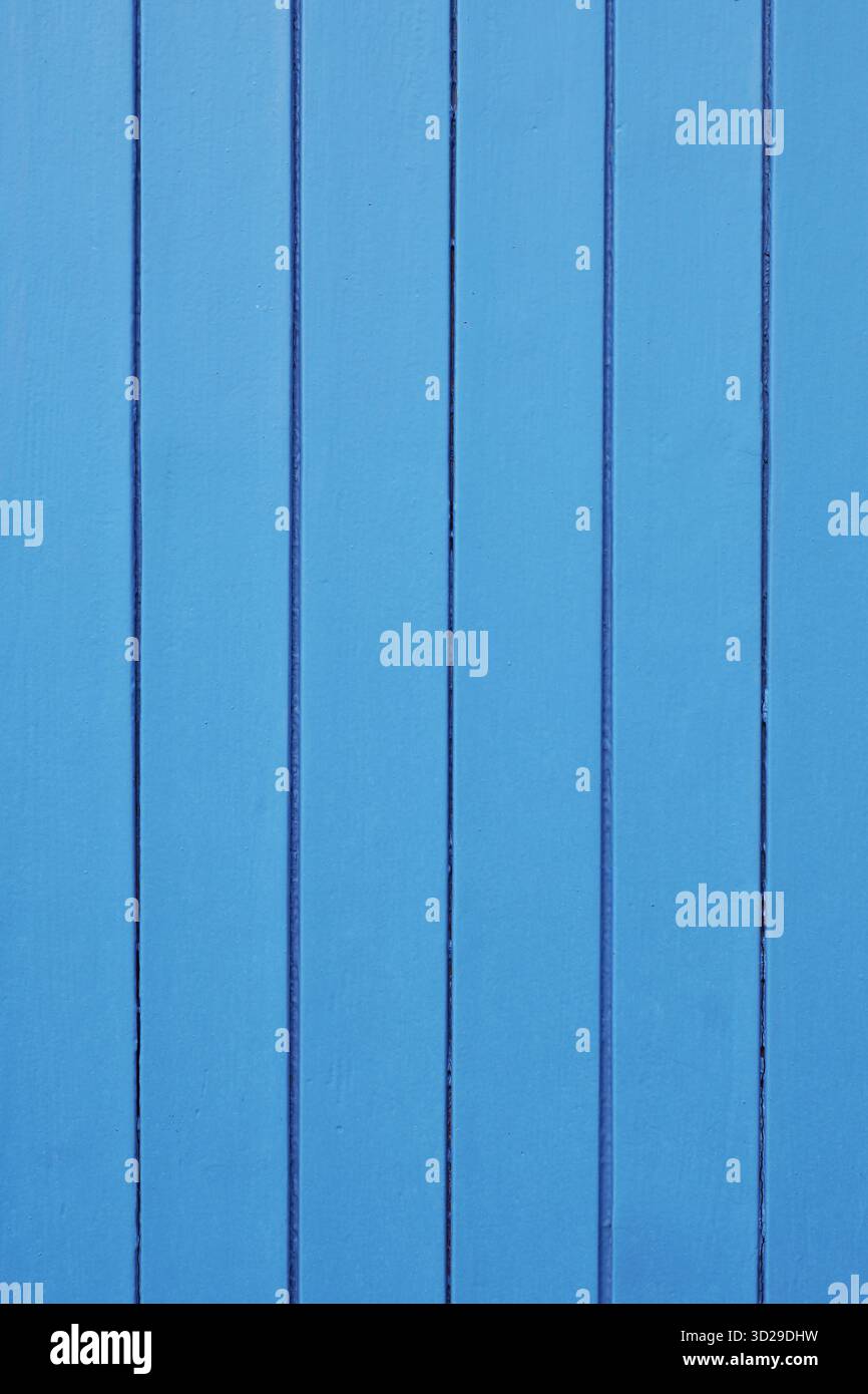 wooden door background with vertical boards and blue paint Stock Photo ...