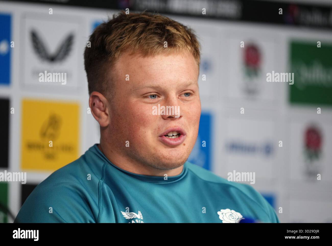 England's Fin Baxter during a press conference at the Allianz Stadium ...