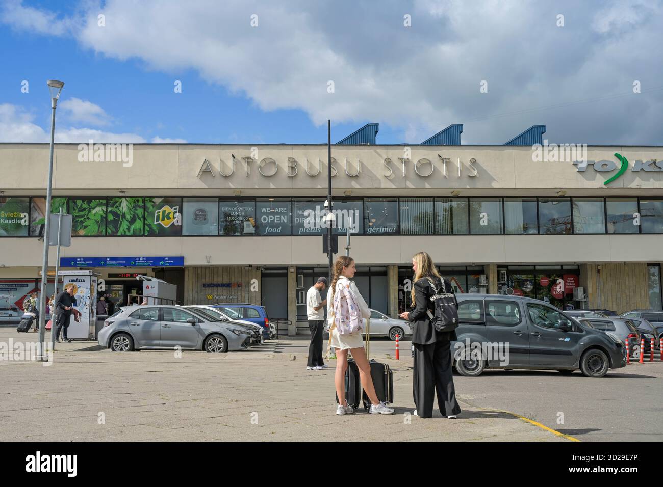 Busbahnhof stotis autobusu, Vilnius, Litauen *** Bus station stotis ...