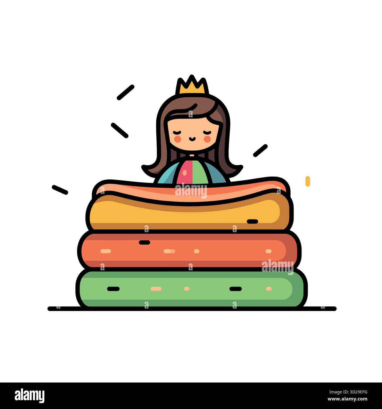 Stacked mattresses Stock Vector Images - Alamy