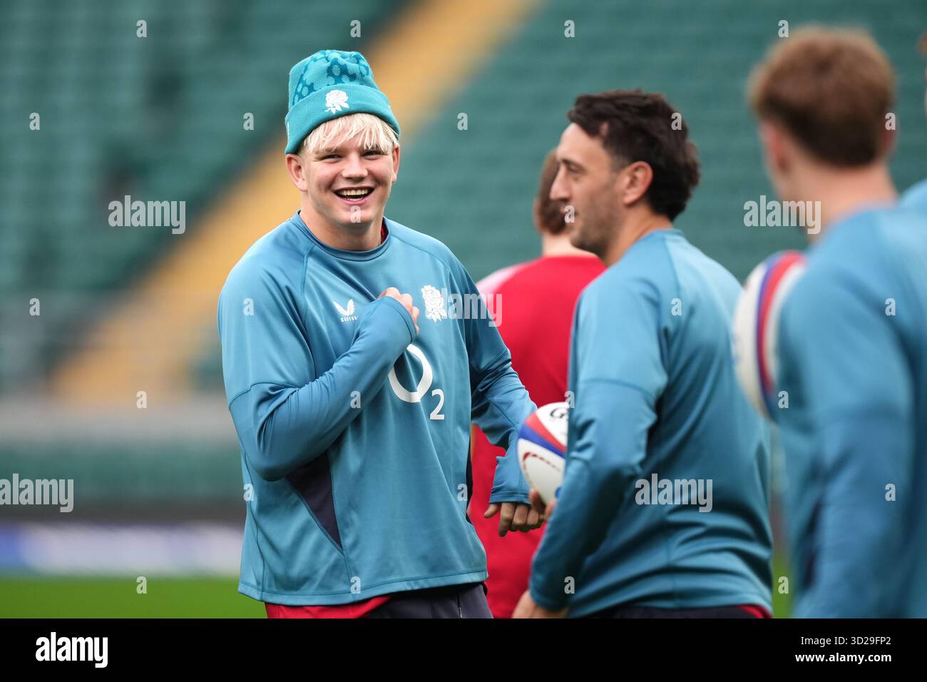 England's Henry Pollock (left) during the Captain's Team Run at the ...