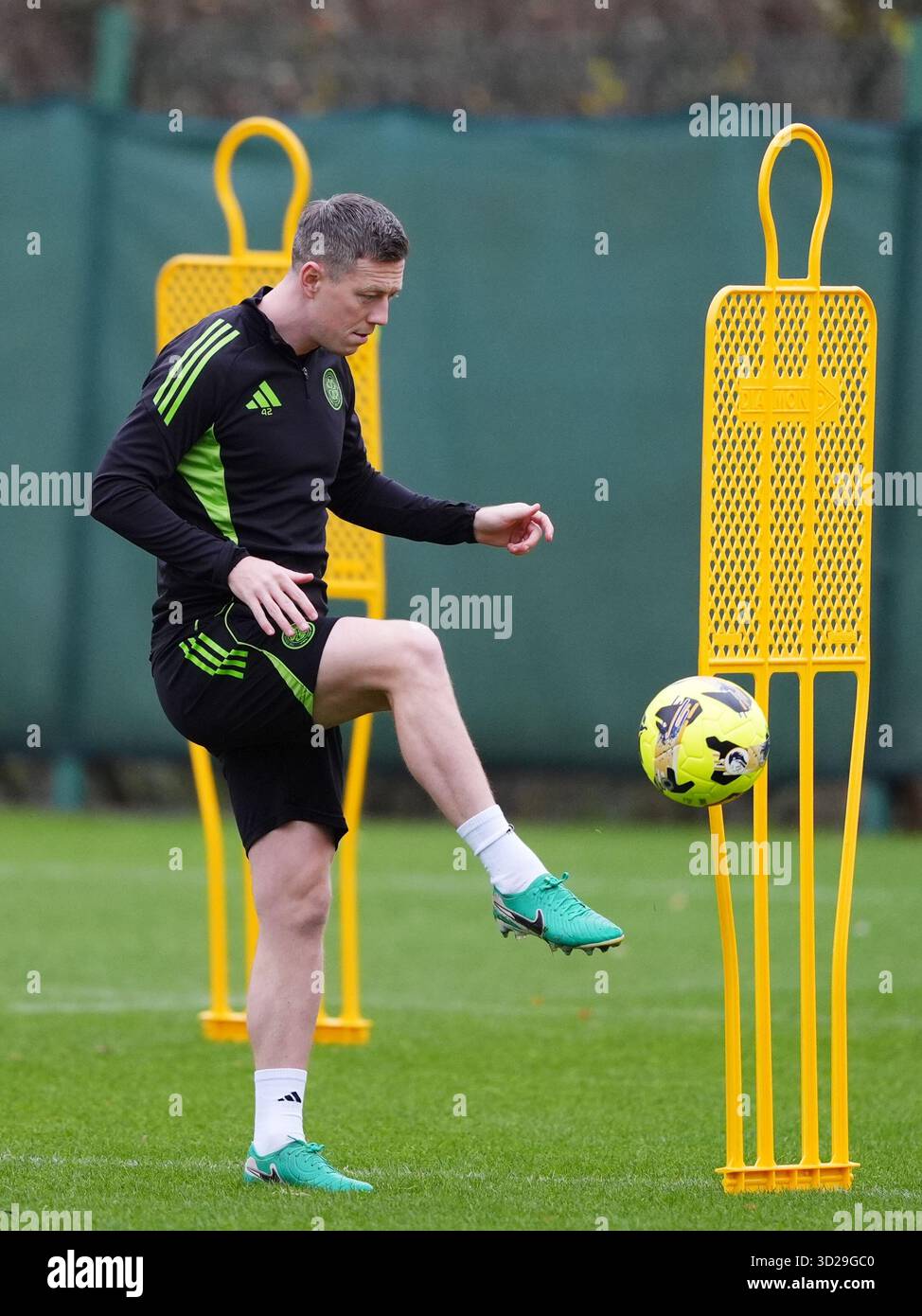 Celtic's Callum McGregor during a training session at the Lennoxtown ...