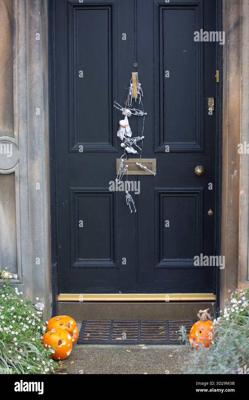 Edinburgh, Scotland. UK. 31 October 2025. Edinburgh resident getting ...