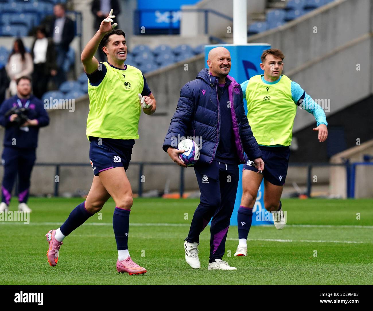 Scotland head coach Gregor Townsend during the Captain's Team Run at ...