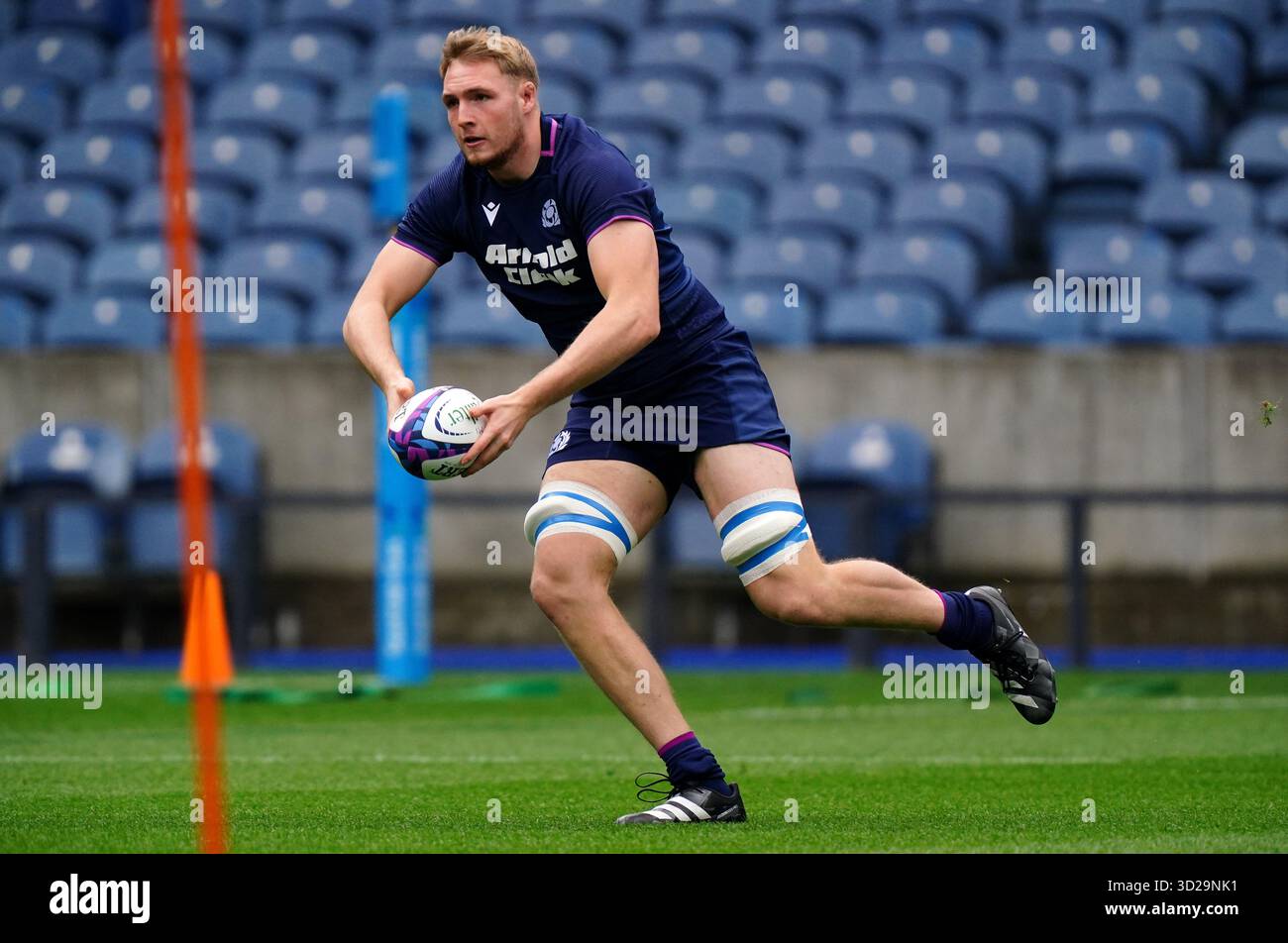 Scotland's Liam McConnell during the Captain's Team Run at Scottish Gas ...